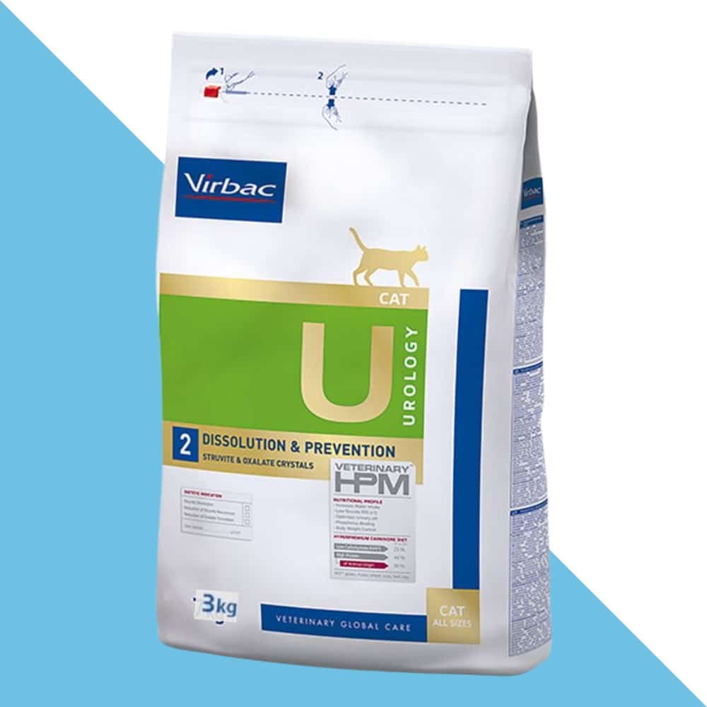וירבק U יורולוגי אוכל רפואי לחתולים עם בעיות בדרכי השתן 3 ק"ג VIRBAC ...