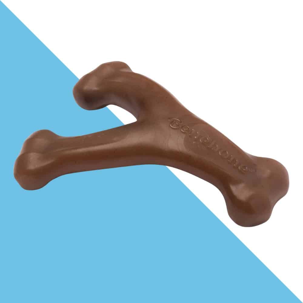 צעצוע לעיסה לכלב בנבון ווישבון מידה S-L חמאת בוטנים Benebone - ג'אנגו