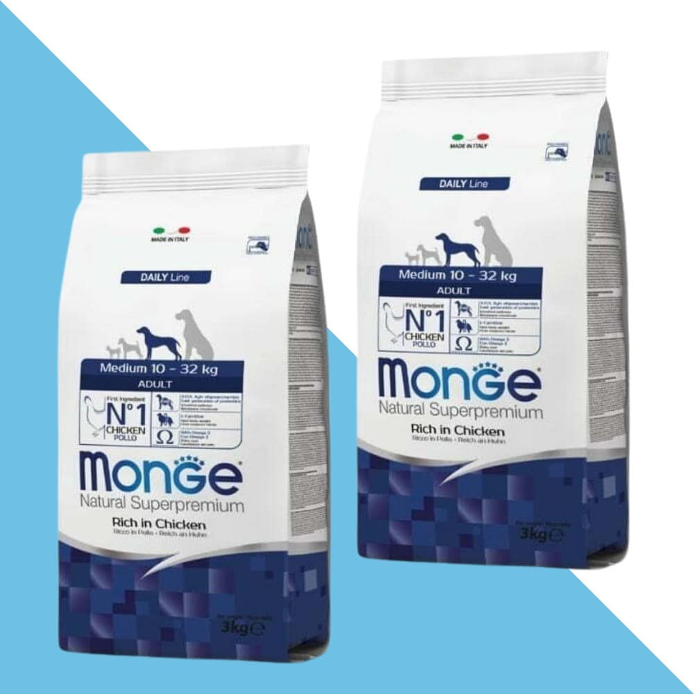 2 שקי מונג’ עוף לכלב בוגר 12 ק”ג Monge - ג'אנגו