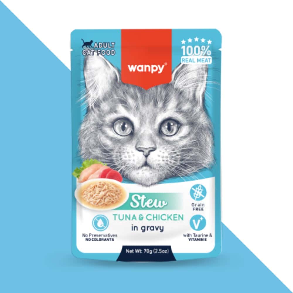 וונפי פאוץ' לחתול תבשיל טונה ועוף ברוטב 70 גרם Wanpy - ג'אנגו