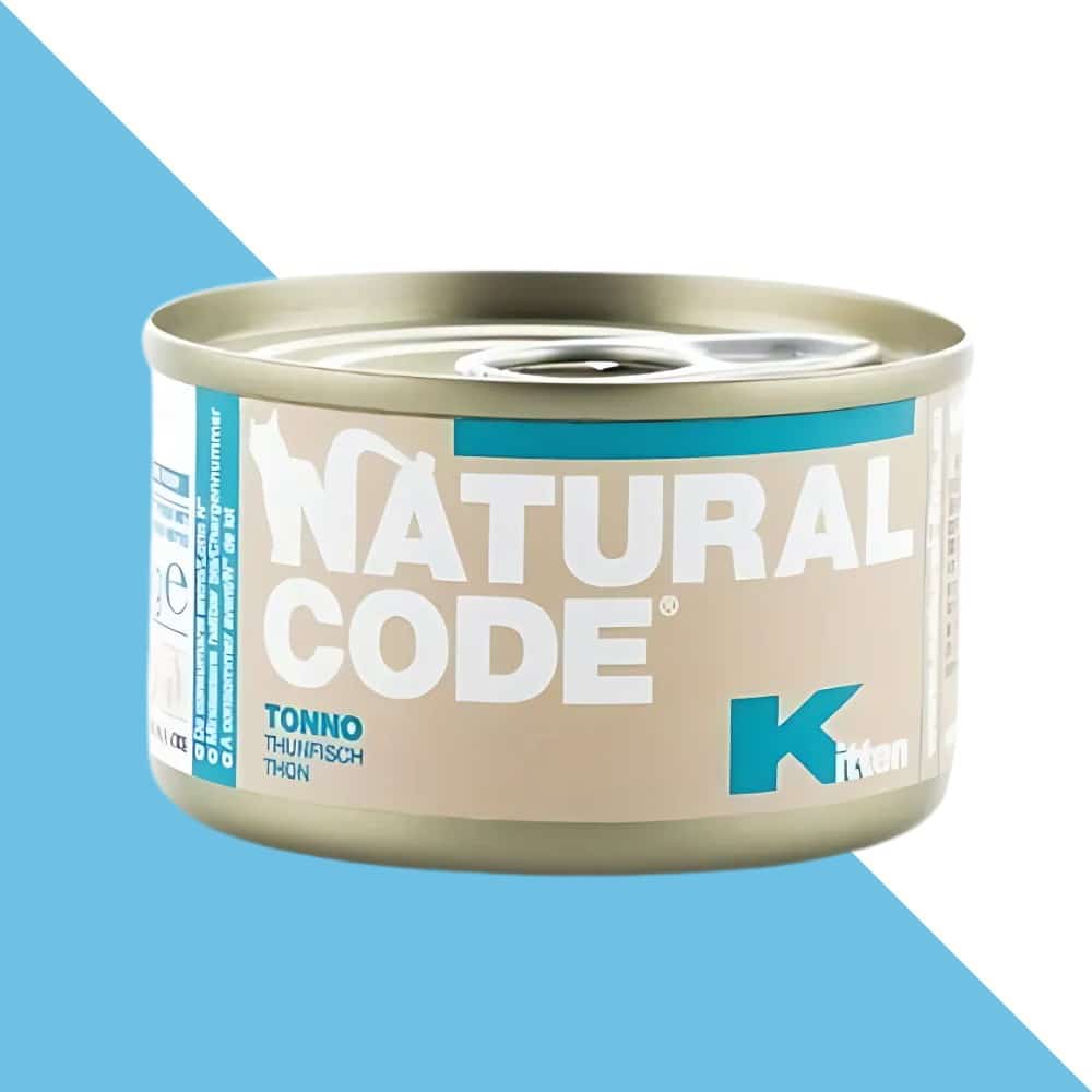 נטורל קוד K שימורי סופר פרימיום לחתול- טונה קיטן 85 גרם Natural Code ...